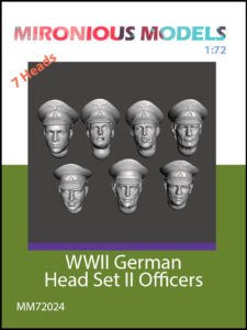WWII German Officers Head Set II - Mironious Models