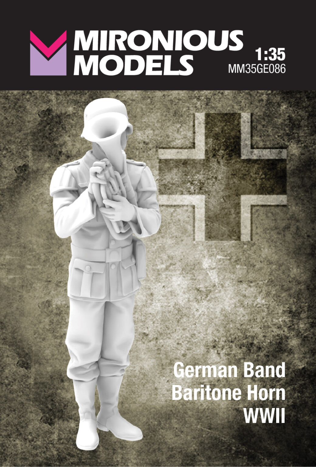 WWII German Band Baritone Horn - Mironious Models