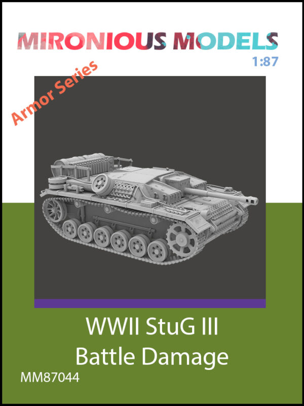 WWII StuG III Battle Damage - Mironious Models