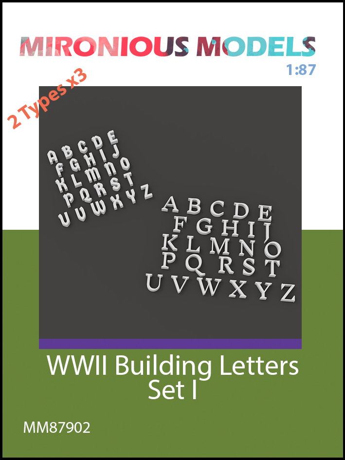 WWII Building Letters Set I - Mironious Models